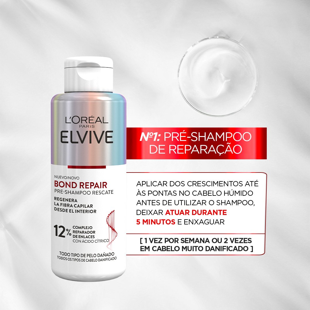 Pre Shampoo Bond Repair - Cabelo Quebradiço | L'Oréal Paris