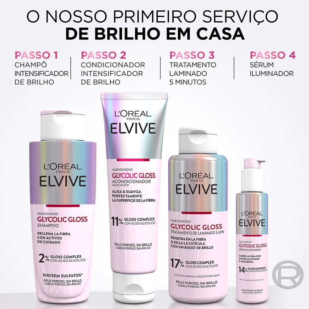 Tratamento Laminado Capilar Elvive Glycolic Gloss | L'Oréal Paris